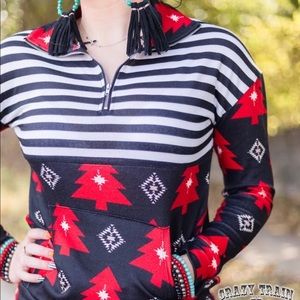 Crazy Train | Tops | Pinyon Pine Pullover Stripedtrees | Poshmark